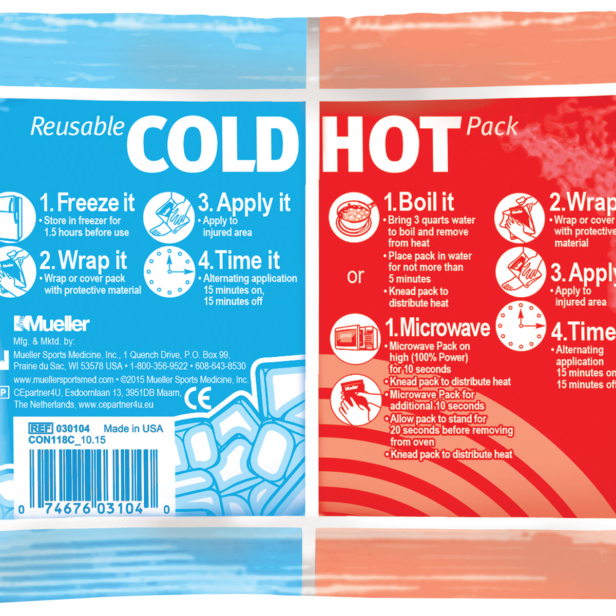 Mueller Reusable Cold/Hot Pack 4.75"x6" (Small) - EA – Best Buy Soccer