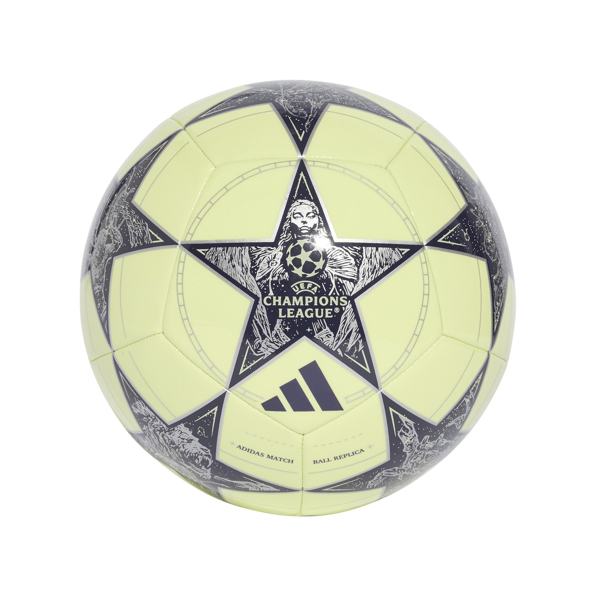 adidas UEFA Champions League Real Madrid Club Soccer Ball -Lime/Silver ...